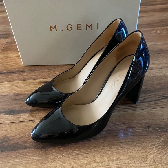 M. Gemi | Shoes | M Gemi Black Patent Heels | Poshmark